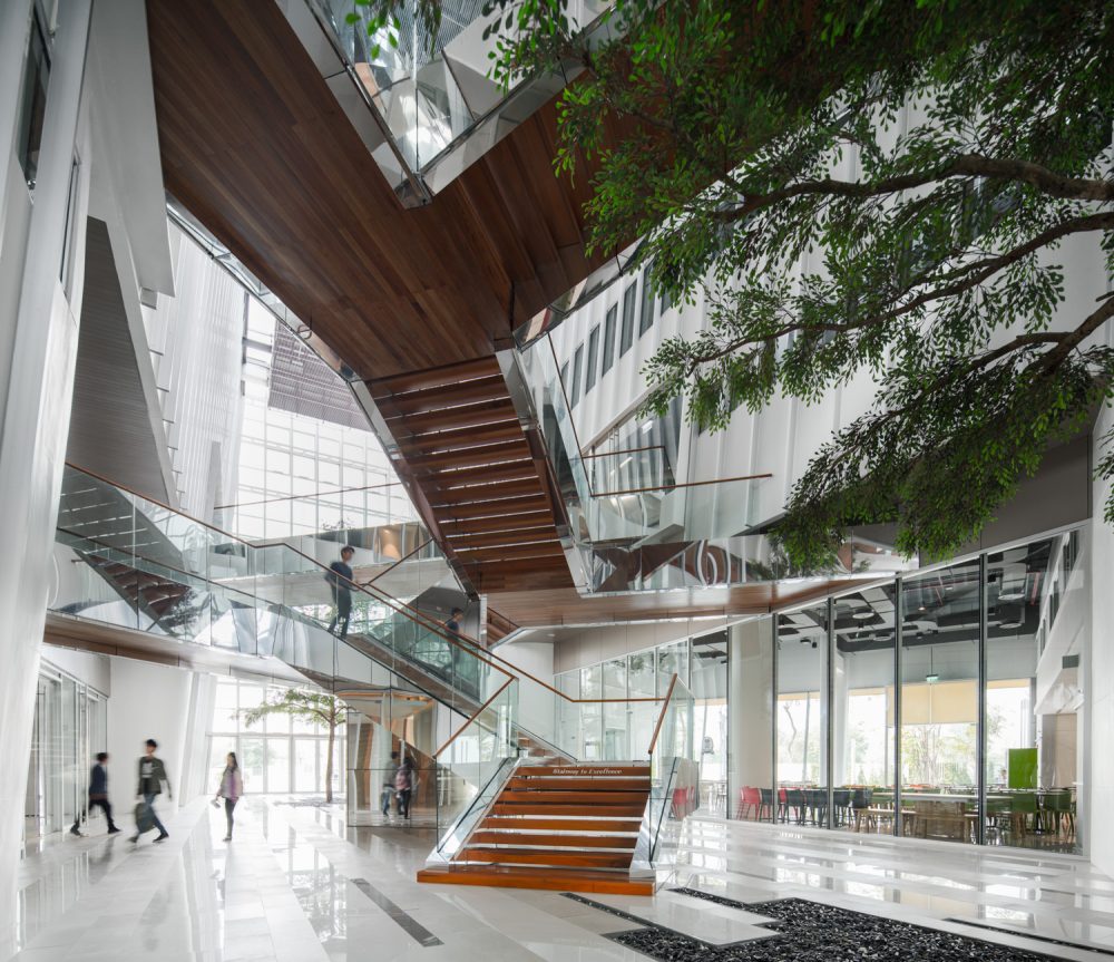 AIS Contact Center: An office building with a pleasant and relaxing ...